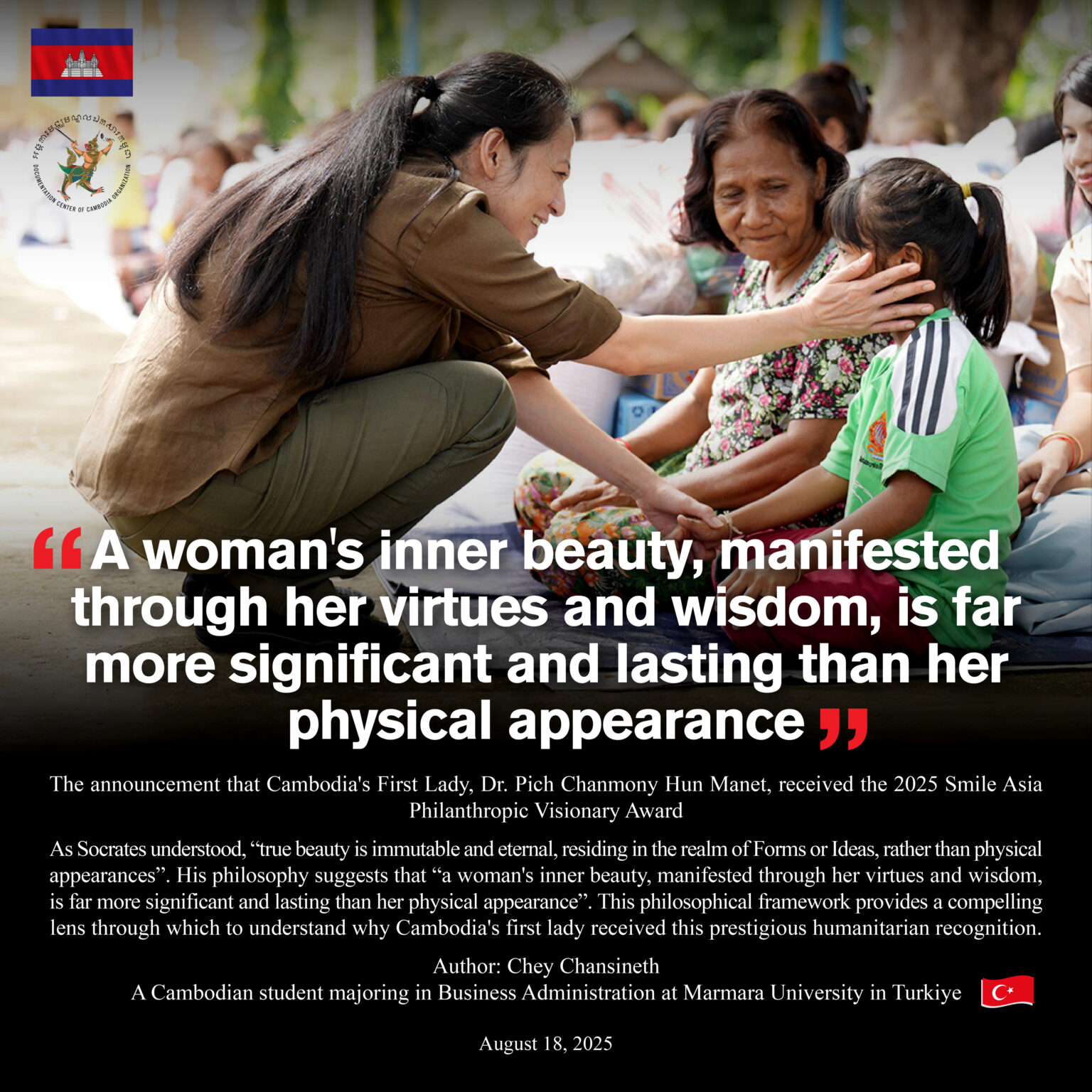 A woman’s inner beauty, manifested through her virtues and wisdom, is ...