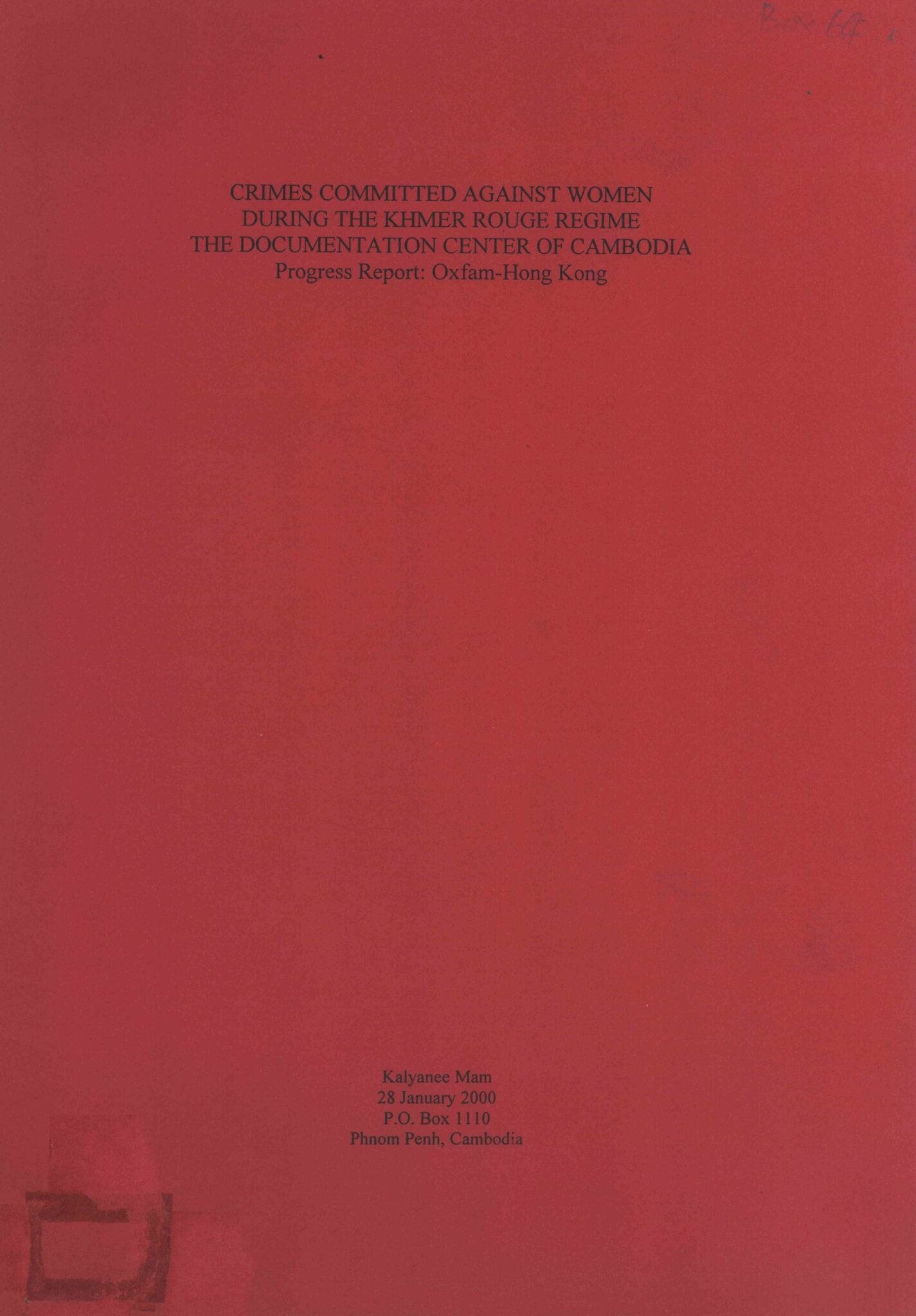 Crimes Committed Against women during the Khmer Rouge Regime: The ...